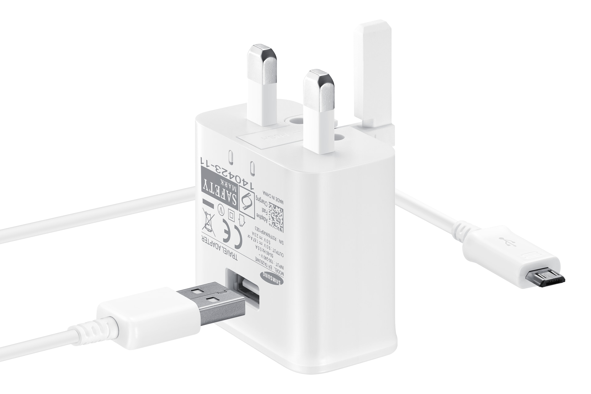 Adaptive Fast Charger Travel Adaptor USB 2.0 Cable | SAMSUNG Ireland