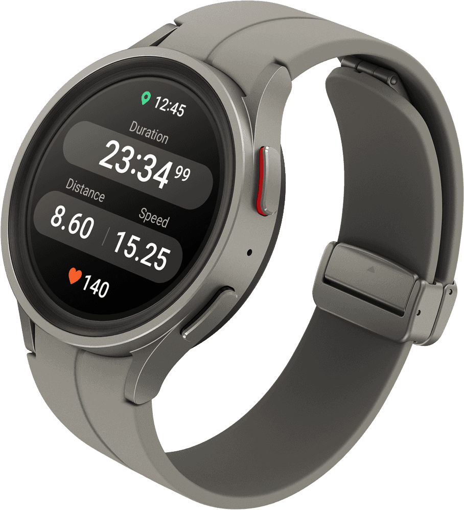 Galaxy Watch5 Pro (45mm) LTE, Black Titanium | Samsung Gulf