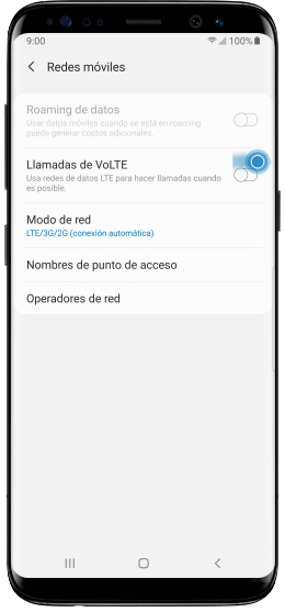 Galaxy S8+ (Android 9) - ¿Cómo activar las llamadas VoLTE? | Samsung ...