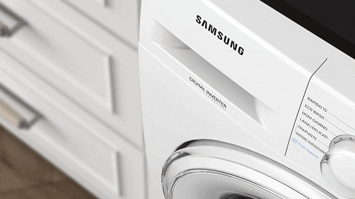 Lavarropa 6.5Kg Inverter con Eficiencia energetica A+++ | Samsung Argentina