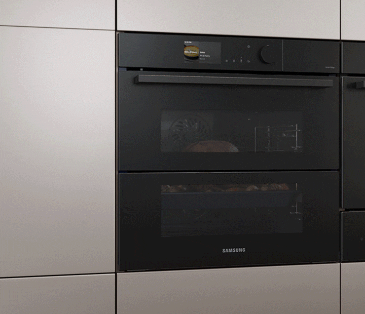 Samsung Dual Cook Flex Einbaubackofen 60cm, 76 l, A+, Pyrolyse, Schwa ...