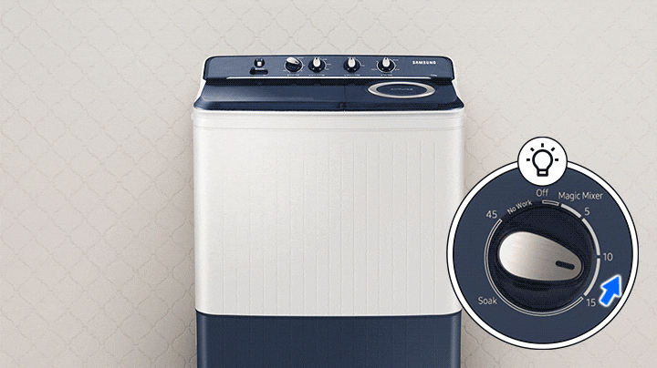 Buy 9.5 kg Semi Automatic Washing machine - Black | Samsung India