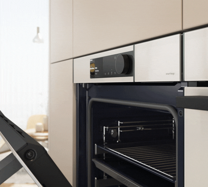 76 L Lò Nướng Bespoke -Nướng Linh Hoạt Dual Cook, Be NV7B6675CAA/SV ...