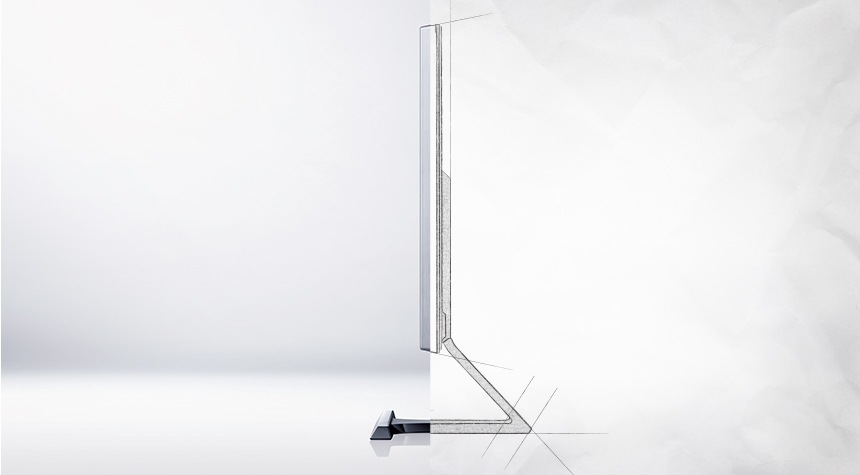 24" Energy-efficient monitor D590PL com um toque metálico | LS24D590PL ...