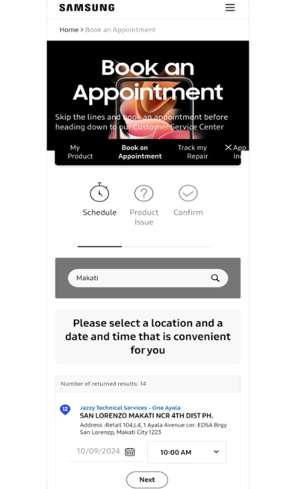 How to book a repair for your Samsung products | Samsung Philippines