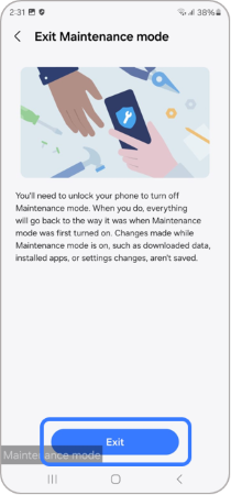 What is Maintenance mode feature? | Samsung Gulf