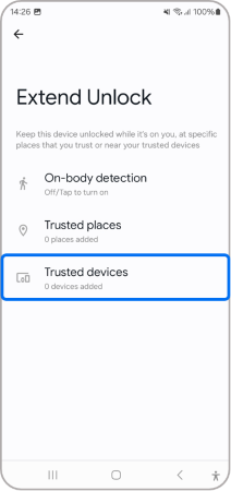What is Extend Unlock feature and how do I set it on? | Samsung Gulf