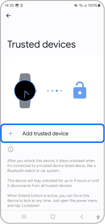 What is Extend Unlock feature and how do I set it on? | Samsung Gulf