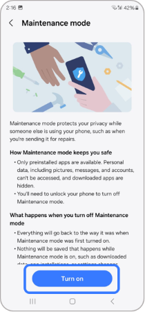 What is Maintenance mode feature? | Samsung Gulf
