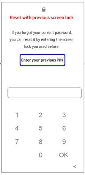 What is the 'Reset with previous lock' feature, and how do I use it if ...