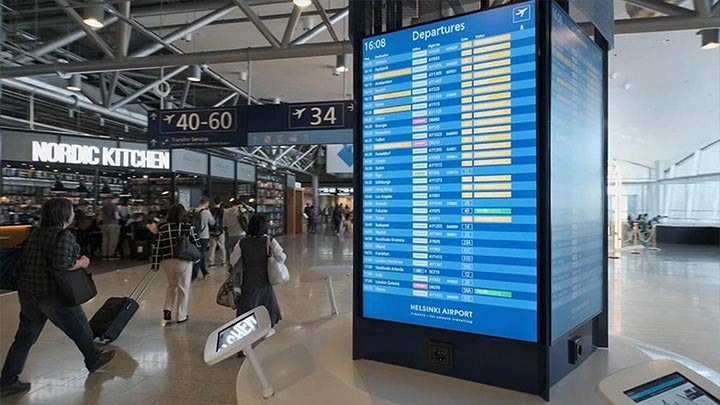 Samsung SMART LED at Finavia (Helsinki Airport) | Samsung Business Gulf