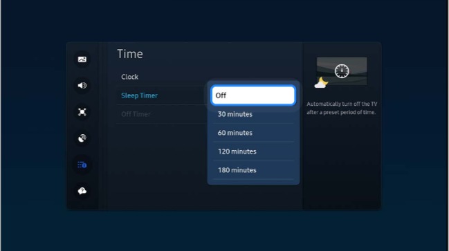 How to set a timer to power off my TV automatically? | Samsung Gulf