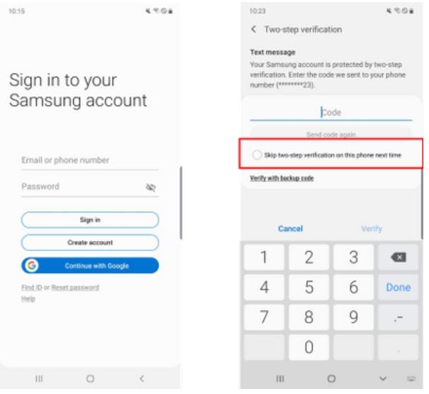 How to set-up the double verification on my Samsung account? | Samsung Gulf