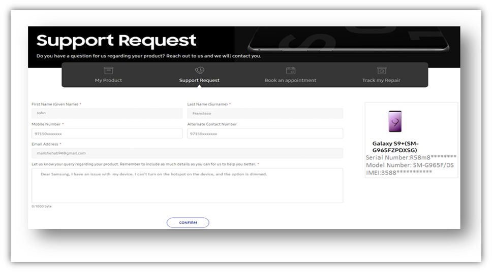 How to request for a Samsung remote service appointment? | Samsung Gulf