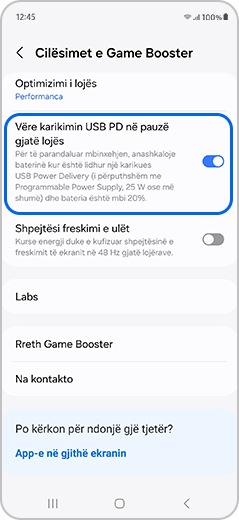 Çfarë është veçoria "Vëre karikimin USB PD në pauzë"? | Samsung Albania