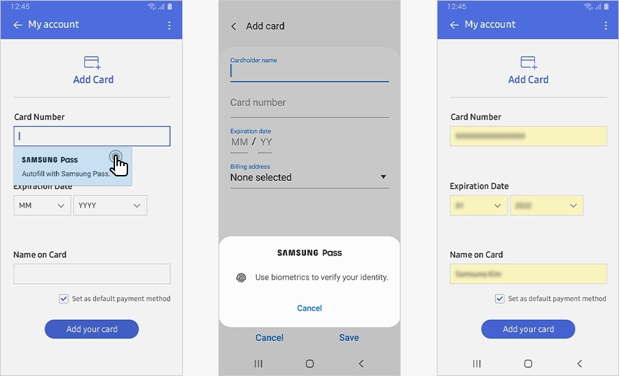Samsung Pass | Aplicativos e Serviços | Samsung Brasil