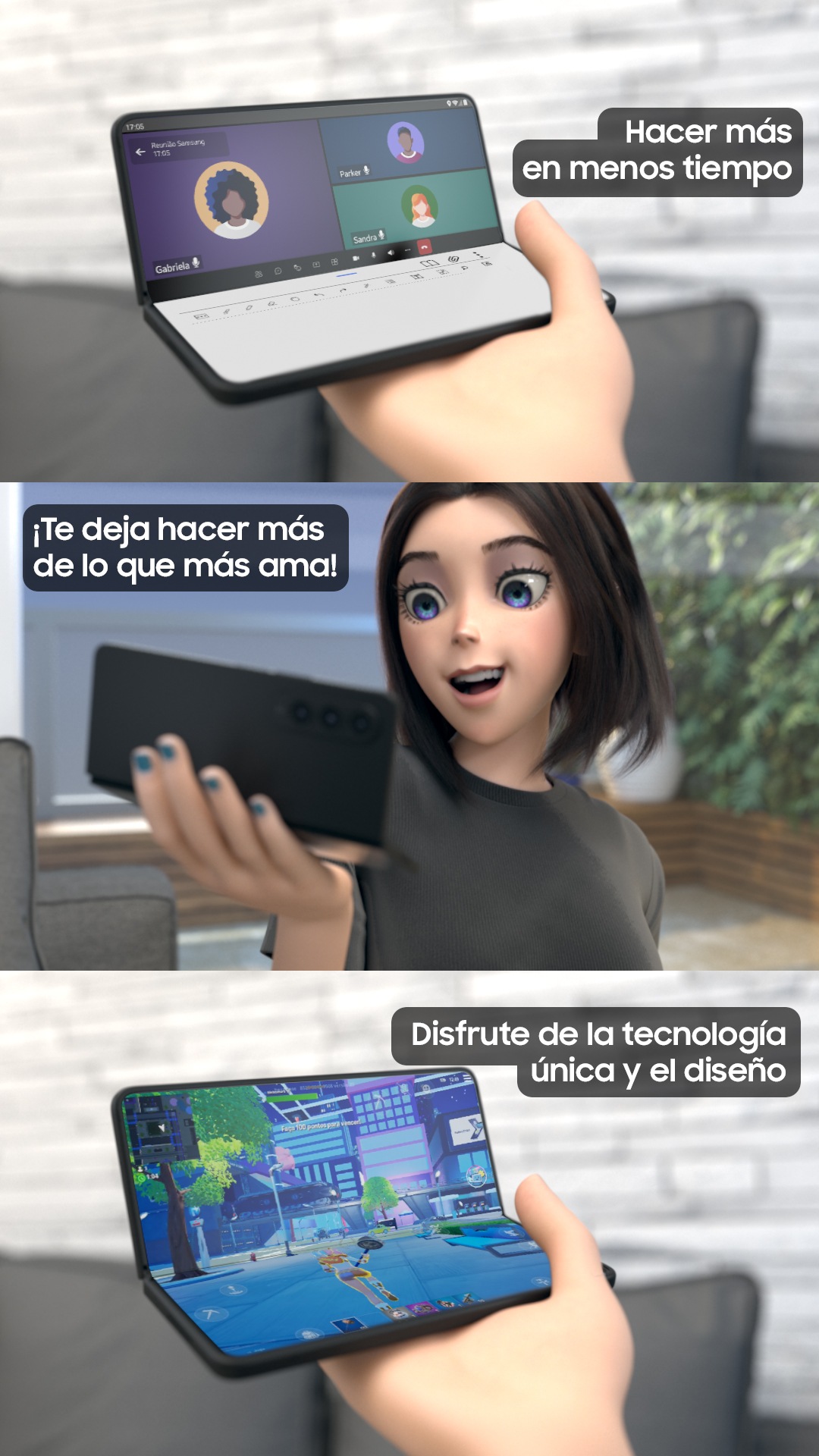 La rutina de SAM es más productiva con el Galaxy Z Fold4 5G | Samsung ...