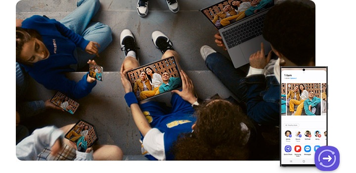 Quick Share | Apps & Services | Samsung Australia