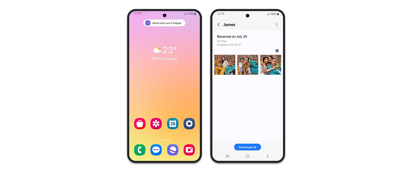 Quick Share | Apps & Services | Samsung Australia