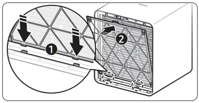 Attaching the Pet Mesh Filter on your Samsung BESPOKE Cube | Samsung ...
