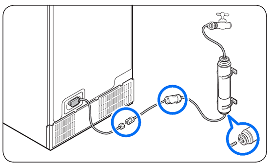 How to set up the dispenser of Samsung side by side refrigerator ...