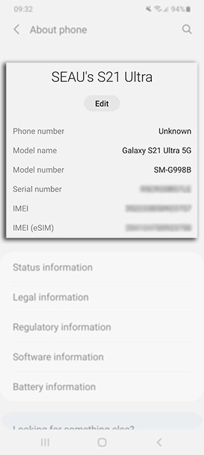 Find the IMEI, Serial and Model Number on a Samsung phone | Samsung ...