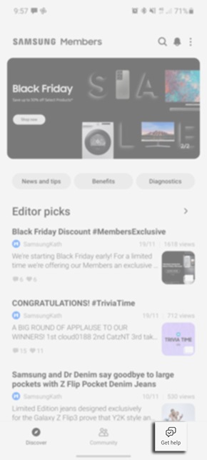 Raising an Error Report via Samsung Members app | Samsung Australia