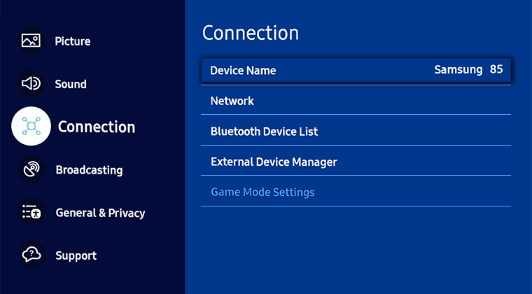 Change your TV Device Name | Samsung Australia