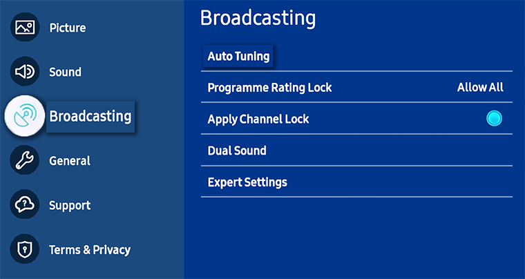 Add Free To Air Channels to a Samsung TV | Samsung Australia