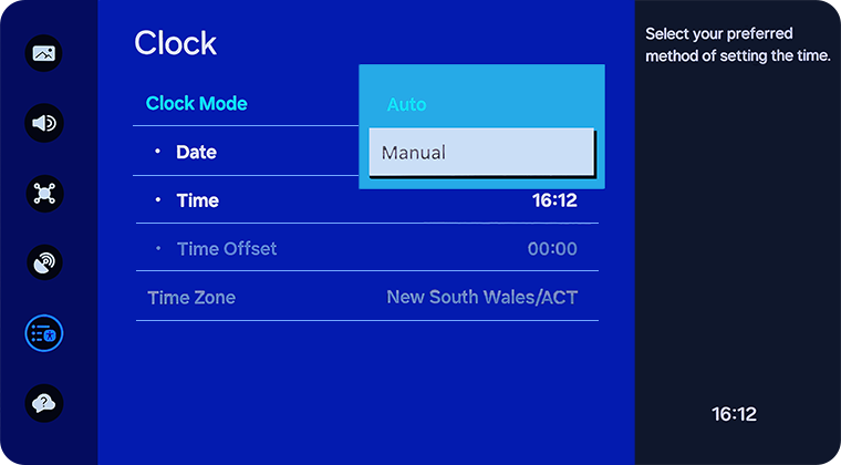 Setting the Clock on your Samsung TV | Samsung Australia