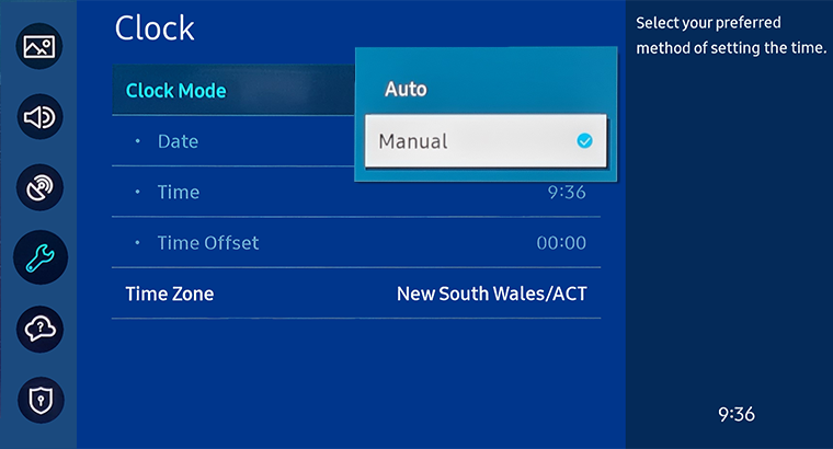 Setting the Clock on your Samsung TV | Samsung Australia