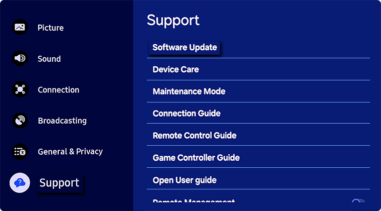 Update the Software on your Samsung TV | Samsung Australia