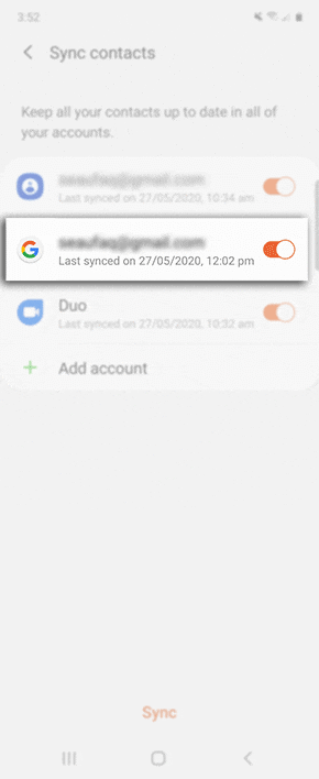 Syncing my Contacts to my Google Account on my Samsung Phone | Samsung ...