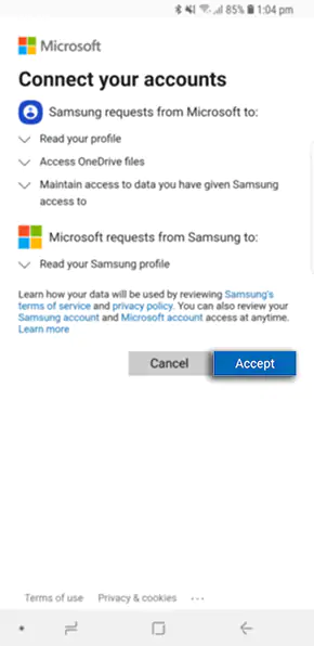 Linking my Samsung Account to OneDrive | Samsung India