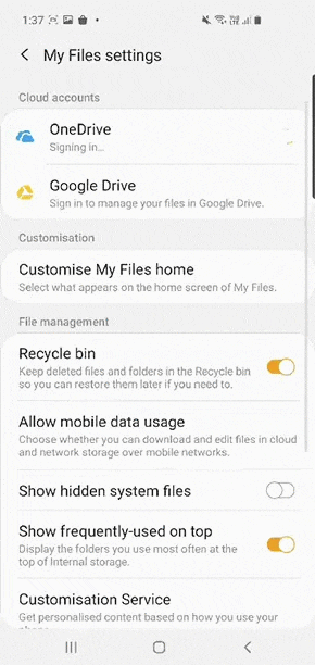 Linking my Samsung Account to OneDrive | Samsung India