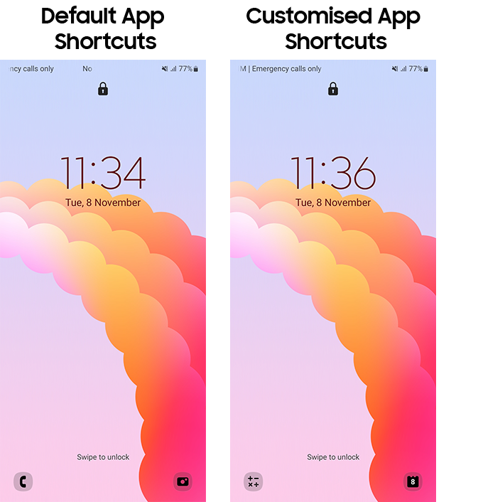 Customise Lock Screen App Shortcuts on my Galaxy device | Samsung Australia