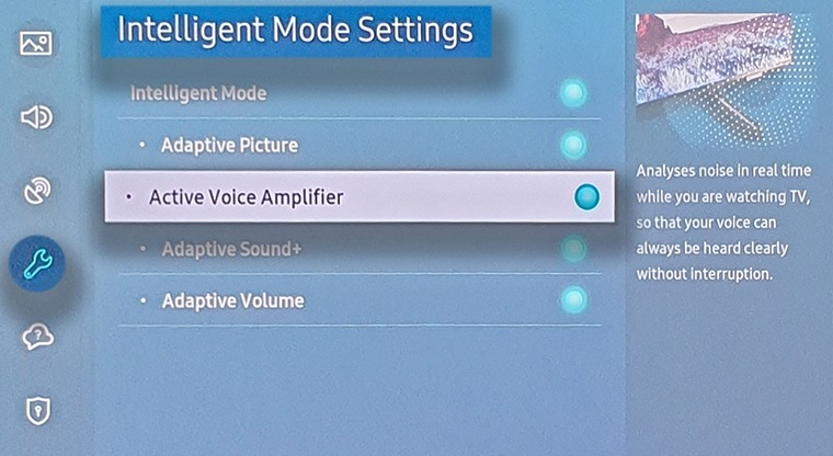 Active Voice Amplifier on Samsung TVs | Samsung Australia