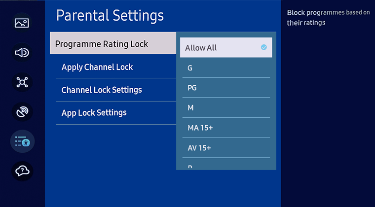 Using Parental Controls on your Samsung TV | Samsung Australia