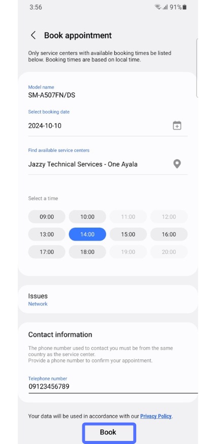 How to book a repair for your Samsung products | Samsung Philippines