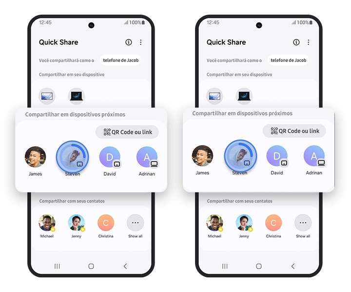 Quick Share | Aplicativos e serviços | Samsung BR