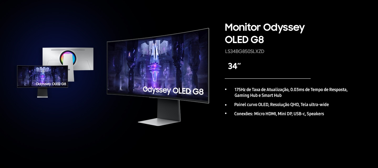 Família de Monitores Odyssey | Samsung Brasil