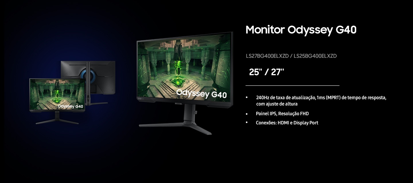 Família de Monitores Odyssey | Samsung Brasil