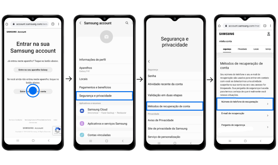 Samsung Account: Como reforçar a segurança da verificação em duas ...