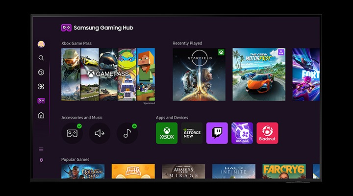 Conheça o Samsung Gaming Hub | Samsung Brasil