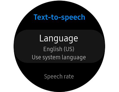 Text-to-speech on your Samsung smartwatch | Samsung CA