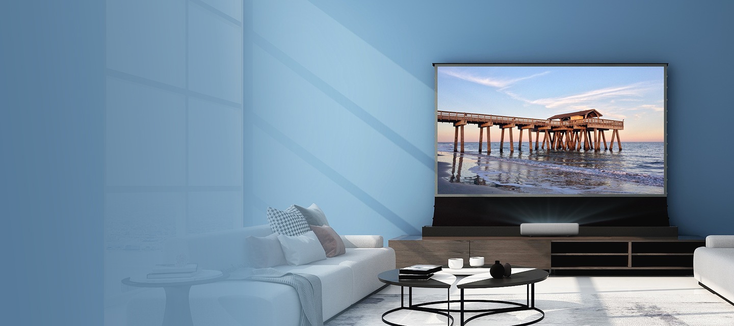 Projector x Rollable Screen | Samsung Canada