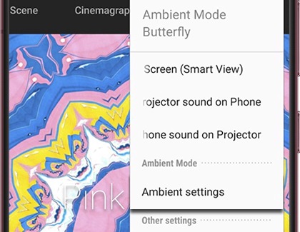 Use Ambient Mode on your The Freestyle by Samsung | Samsung CA