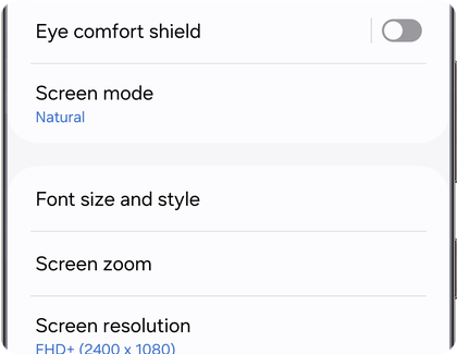 Quickly adjust screen mode and colour settings on your Samsung Galaxy ...