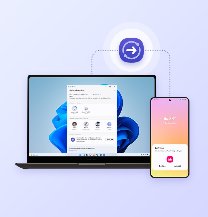 Quick Share | Apps & Services | Samsung CA