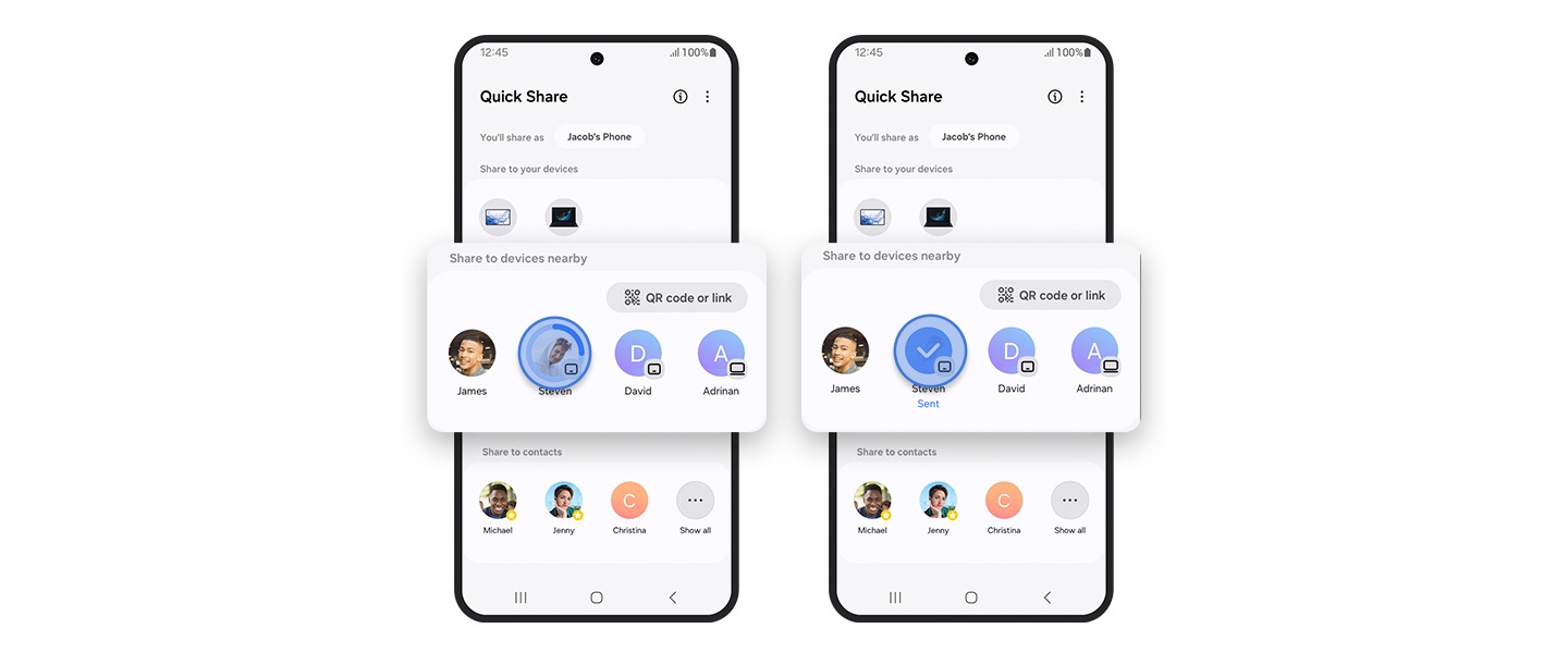 Quick Share | Apps & Services | Samsung CA